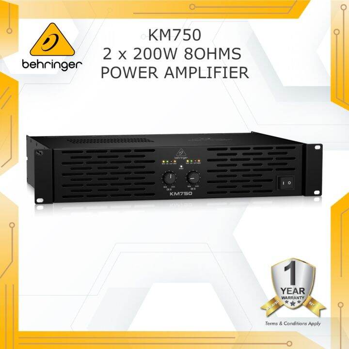 [100% AUTHENTIC] BEHRINGER KM750 Professional 750-Watt Stereo Power ...