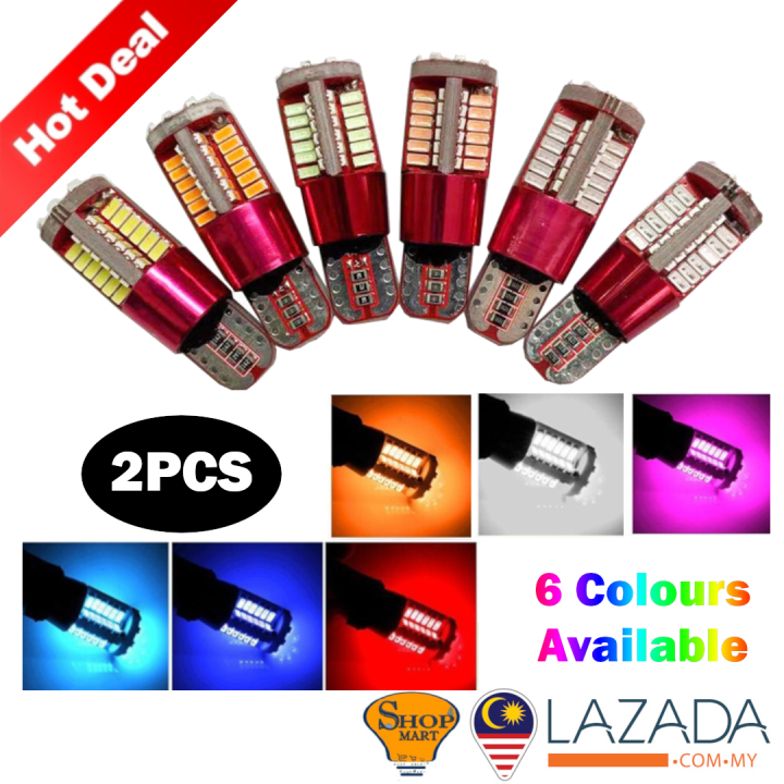 2PCS Car T10 Led 3014 57SMD Led Light Bulb for Car Headlamp Light Bulbs ...