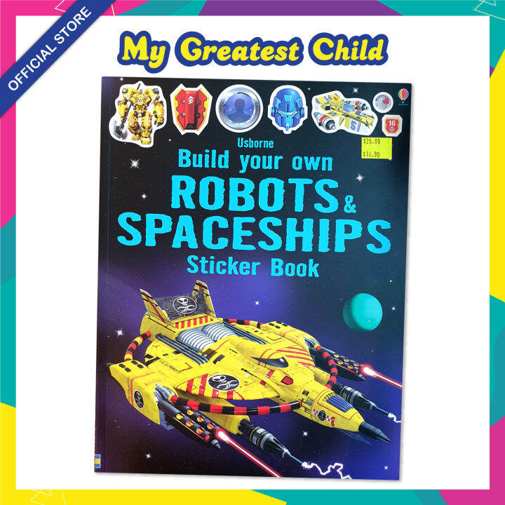 [Ready Stock] (Aged 5-7) Usborne Build your own ROBOTS & SPACESHIP ...