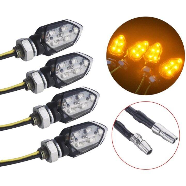 5 LED Motorcycle Turn Signals Smoke Light Indicator for Construction ...