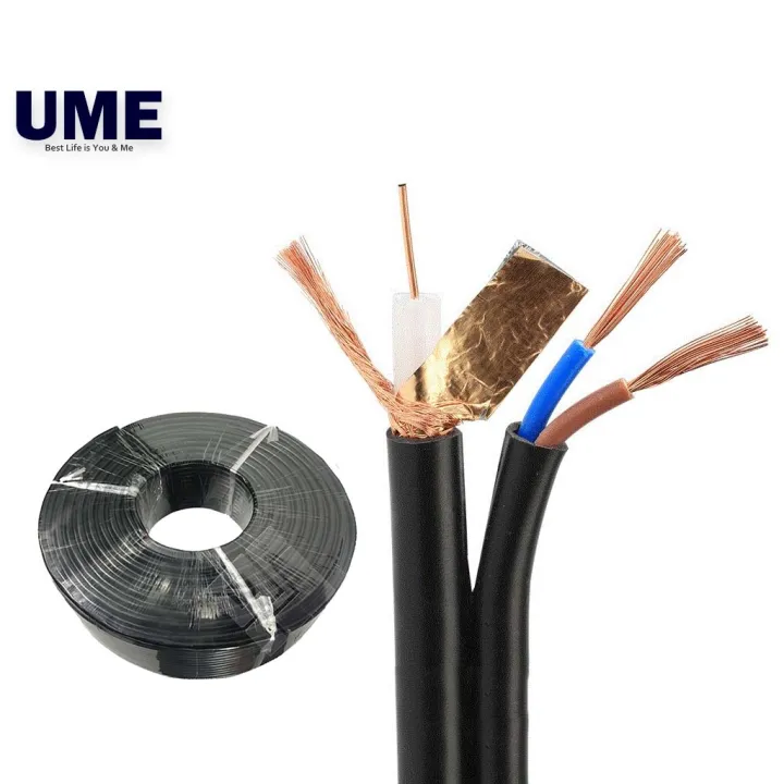 Siamese Cable Coaxial CCTV Camera Cable RG58 100m UME | Lazada PH