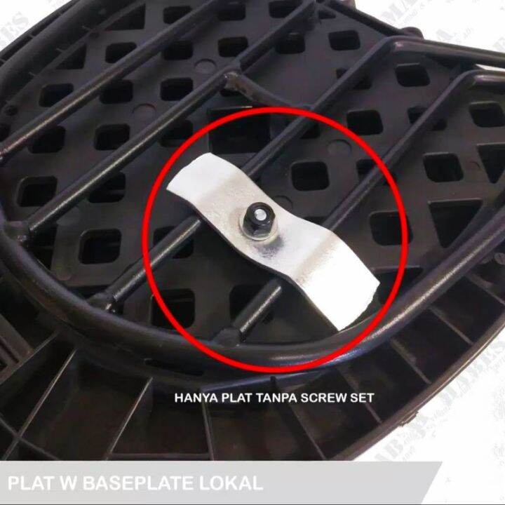 PLAT W BASEDPLATE BASED PLAT BOX GIVI SHAD KAPPA SET ISI 4 BASEPLAT ...