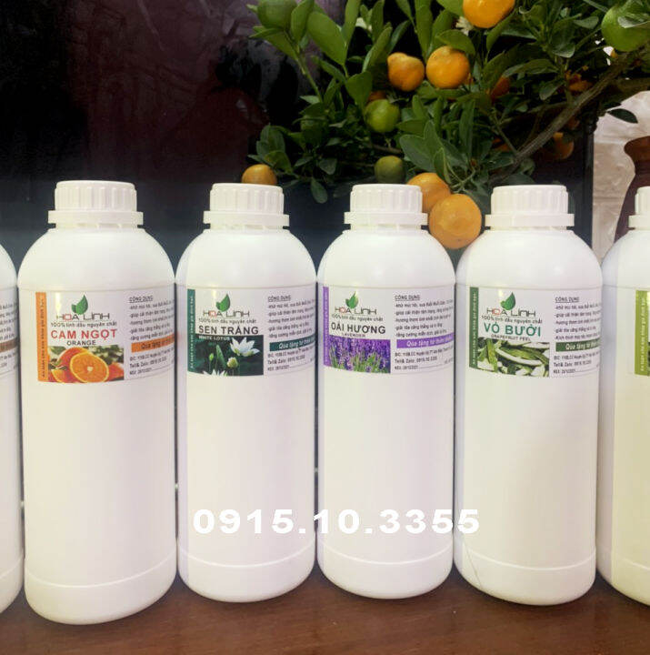 CHAI LỚN 500ML - Tinh dầu nguyên chất 100% HOALINH : Sả chanh, Quế. Bạc ...