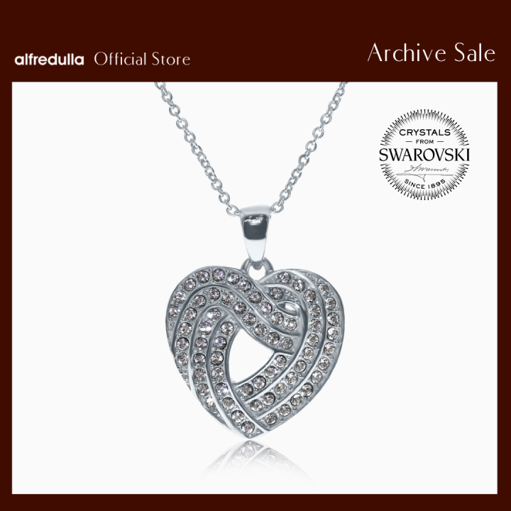 Alfredulla Waveheart Crystal Necklace | Lazada PH