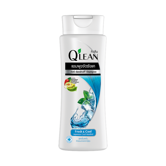 แชมพู คิวลีน สูตรเย็นสดชื่น (สีฟ้า) Q'lean QLEAN Menthol Shampoo 170ml ...