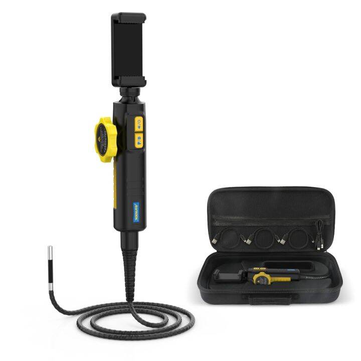 AUTOOL Borescope Camera with Light, 210° Two-Way Endoscope Inspection ...