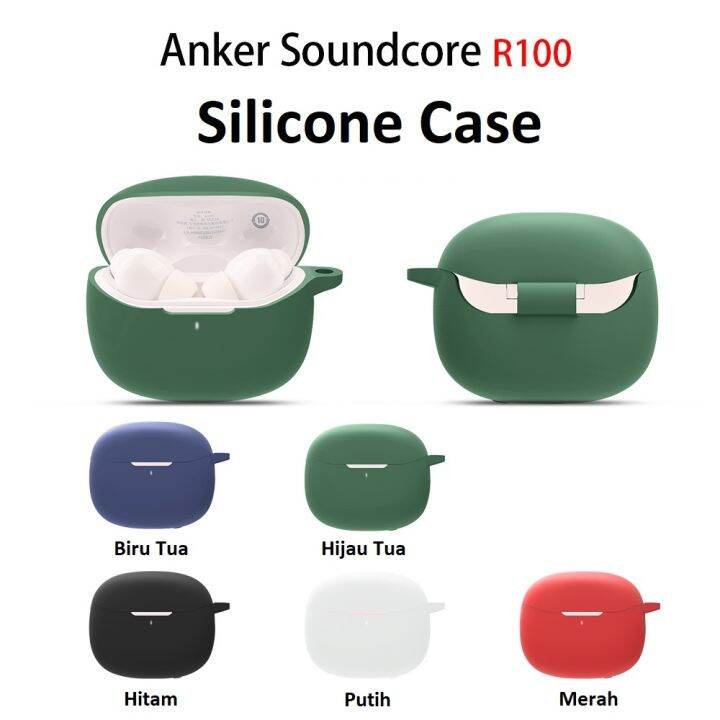 Soft Case Silikon TWS Anker Soundcore R100 + carabiner | Lazada Indonesia