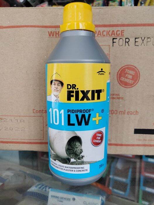 Dr.FIXIT 101 PIDIPROOF LW+(Integral Liquid Waterproofing Compound For Plaster & Concrete ...