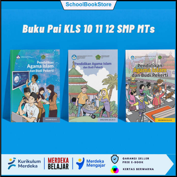 Buku Paket Pai Kelas 10 11 12 Kurikulum Merdeka Belajar / Buku Pelajaran Pendidikan Agama Islam ...