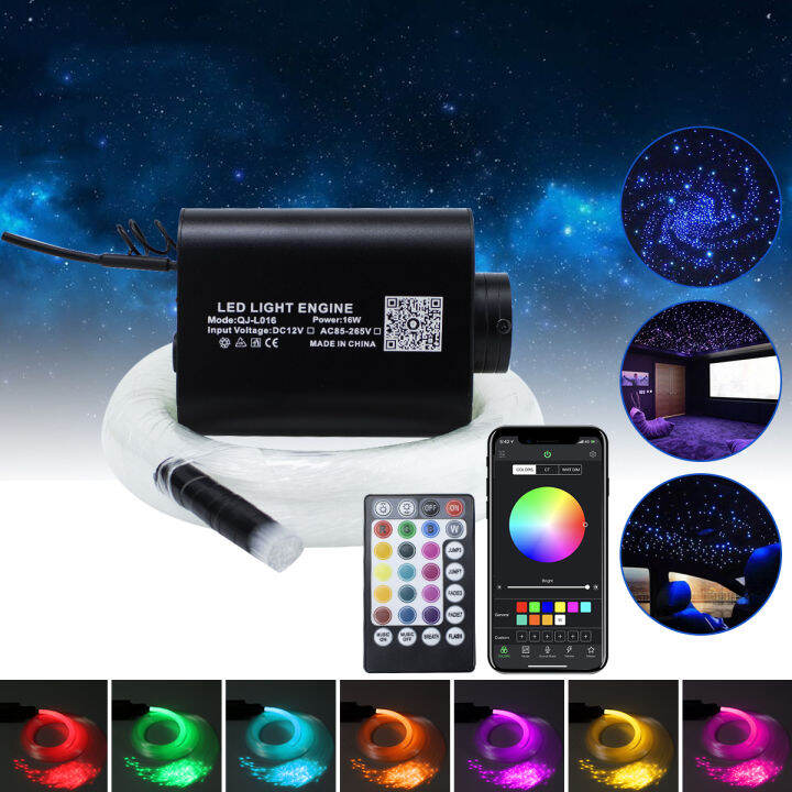 New 16W RGBW LED Fiber Optic Star sky Ceiling Kit Light ...