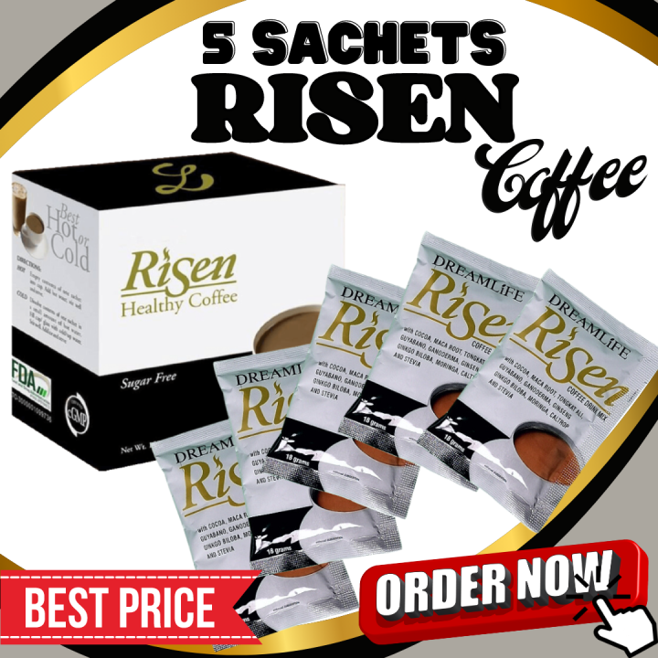 5 SACHETS / ORIGINAL / RISEN COFFEE | Lazada PH