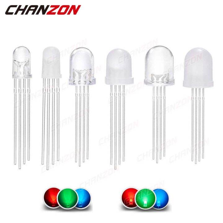 【cc】 5mm 8mm 10mm Led Diode Rgb Emitting 4 Common Anode Cathode