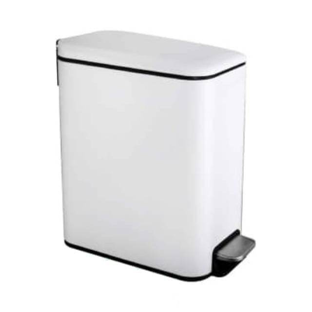 krisbow tempat sampah pedal stainless slim soft close 5 ltr | Lazada Indonesia