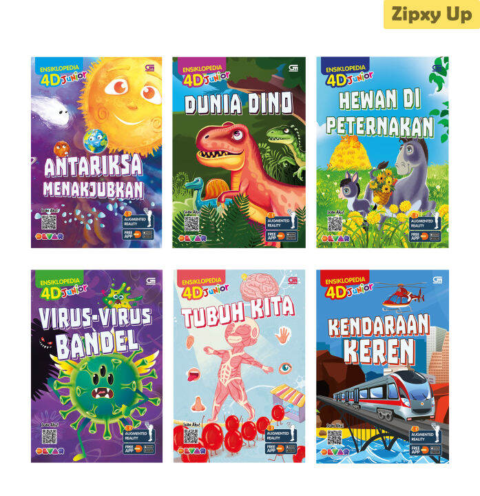 Buku Ensiklopedia 4D Junior : Augmented Reality | Lazada Indonesia