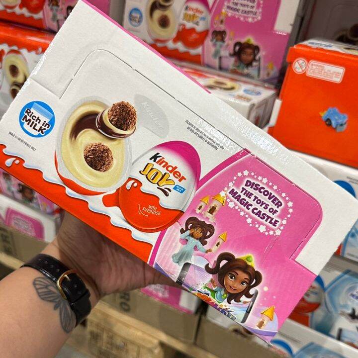 HOT Kinder Joy Chocolate Egg 8pcs 160g (Surprise Toy) Crispy Wafer ...
