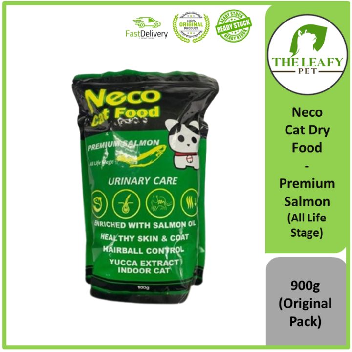 Neco Cat Dry Food Premium Salmon ( All Life Stage ) - 900g Original ...