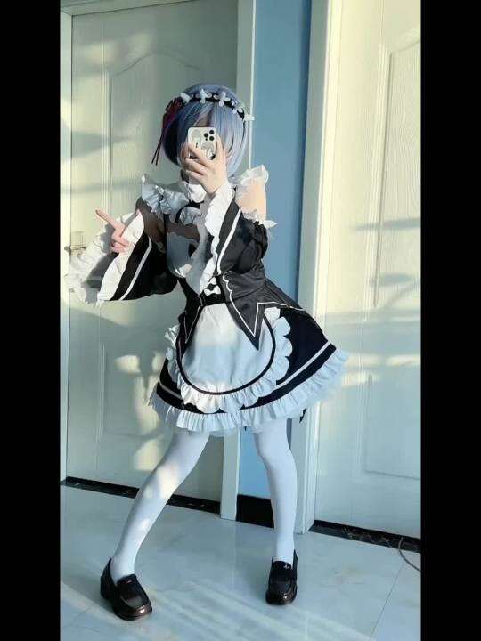REM cos Clothing Maid Costume Anime from Scratch Otherworld Life Ram ...