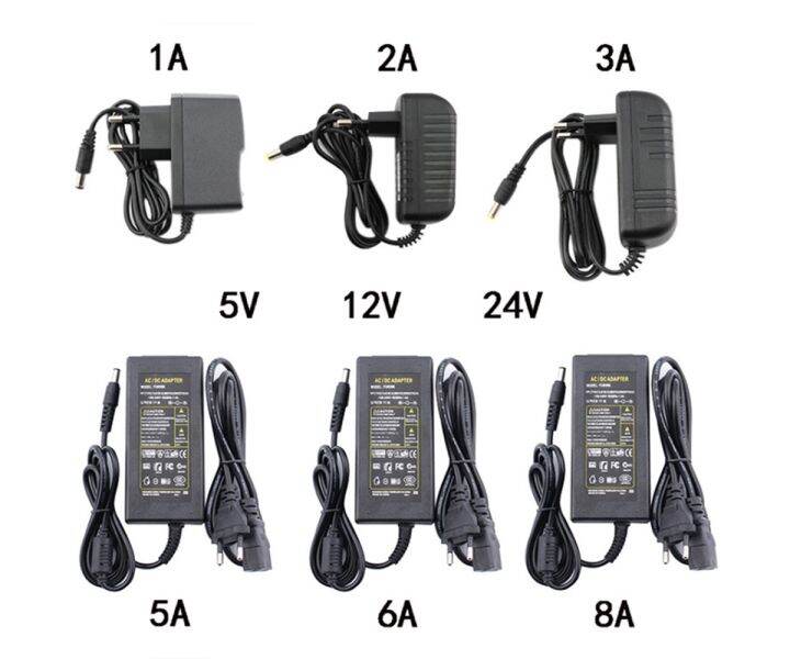 [A HOT] DC 5V 12V 24V lighting transformer AC 110V 220V switching power supply 1A 2A 3A 5A 6A 8A ...