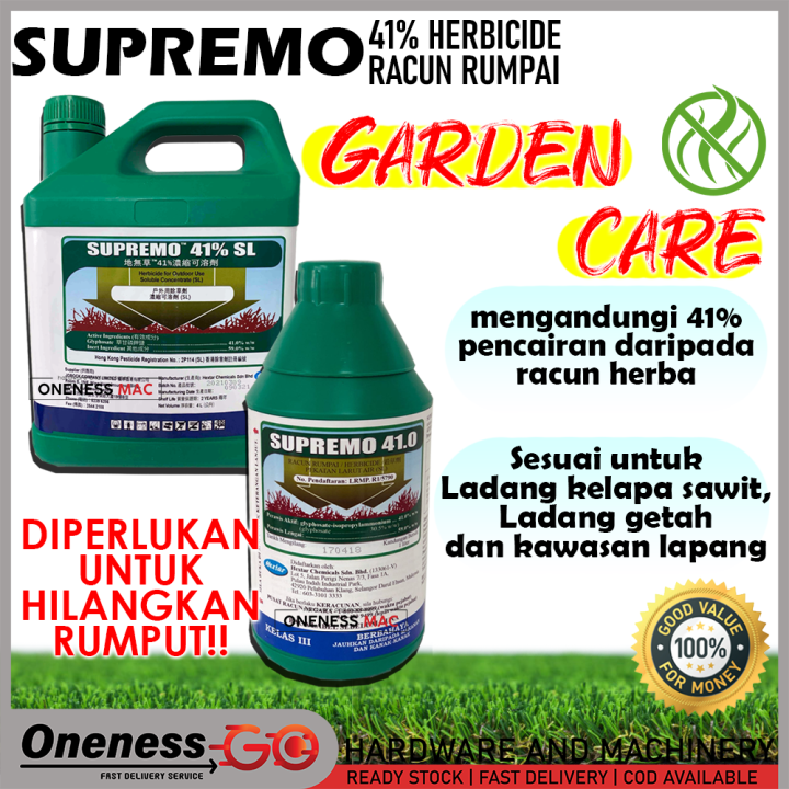 ''SUPREMO'' HERBICIDE 41.0% 1 LITER / 4 LITER Garden Racun Rumput ...