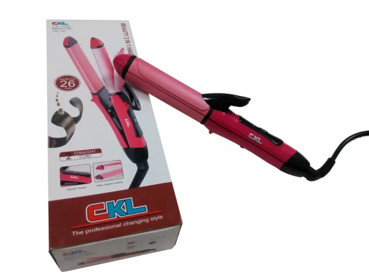 CKL Twosister เครื่องหนีบและม้วนผม รุ่น ckl 737 แถมฟรี Bio Treatment 1 ซอง | Lazada.co.th