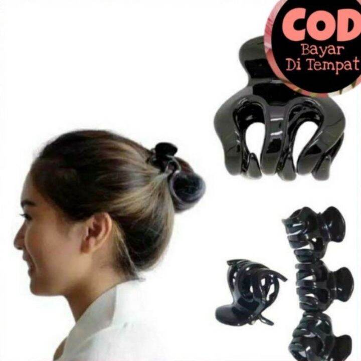 JEPITAN RAMBUT 5CM TEBAL JEPITAN BADAI 3 CAKAR JEDAI KOREA HAIR CLIPS ...