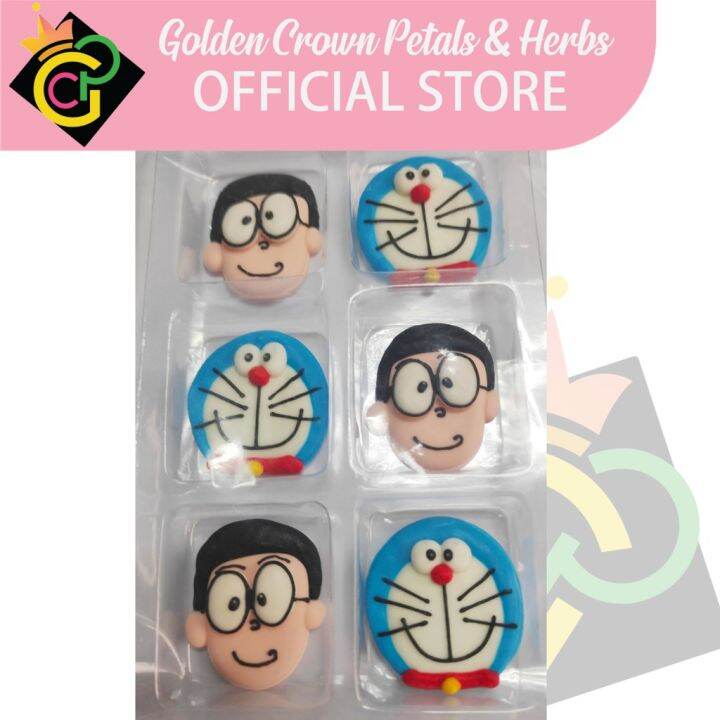 Doraemon and Nobita Royal Icing 2D cake cupcake cake topper edible ...