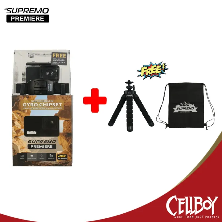 Supremo Premiere Action Camera with Freebies | Lazada PH