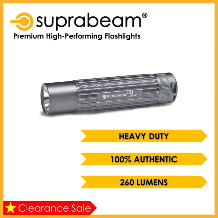 Suprabeam Q3 Classic Flashlight - 260 lumens | Lazada PH