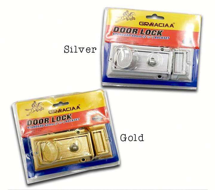 Graaciaa Spring Doorlock Zinc Cylinder Deadbolt Latch Lock for Night Gate Door Entrance | Lazada PH