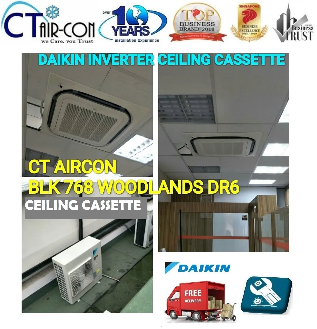 Daikin Ceiling Cassette Inverter | Shelly Lighting