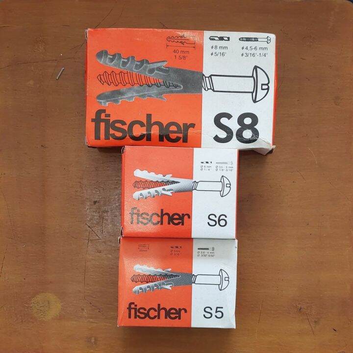 Fischer Plastik Lubang Dinding Fisher Dus Viser Baut Skrup Tembok 100 PCS | Lazada Indonesia
