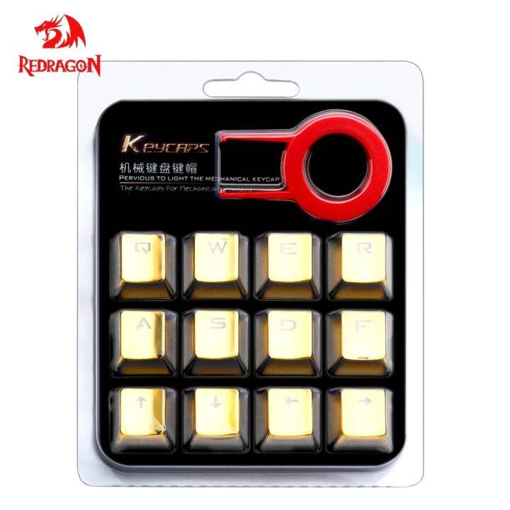 REDRAGON 12 Key Double Shot Injection Backlit Electroplated mechanical ...