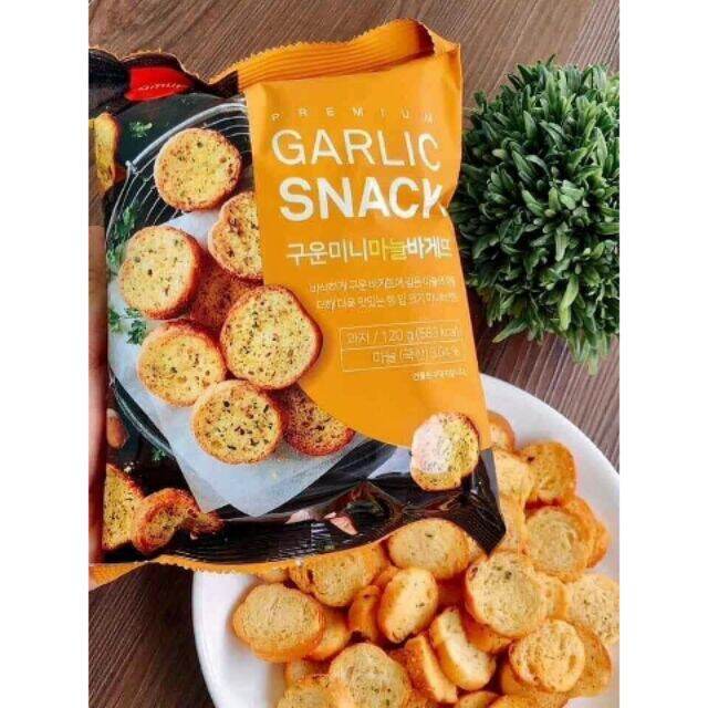 [HCM]BÁNH MÌ BƠ TỎI - GARLIC SNACK 120gr Bánh mì sấy Snacks Bơ tỏi ...
