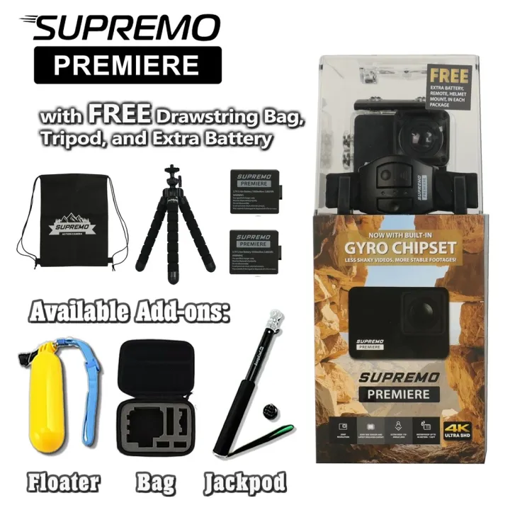 Supremo PREMIERE Ultra HD Action Camera | Lazada PH