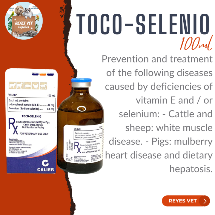 [VET SUPPORT] 1pc 100ml Toco Selenio (Vit. E + Selenium) for GAMEFOWL ...