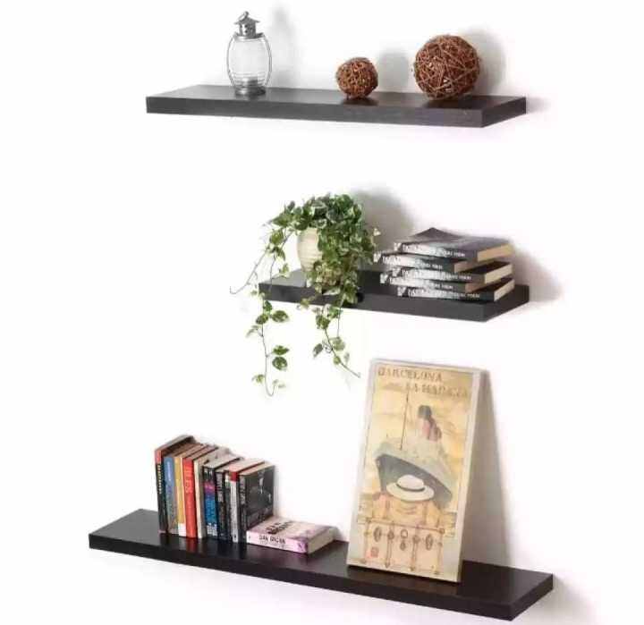 Rak ambalan dinding isi 3 | Lazada Indonesia