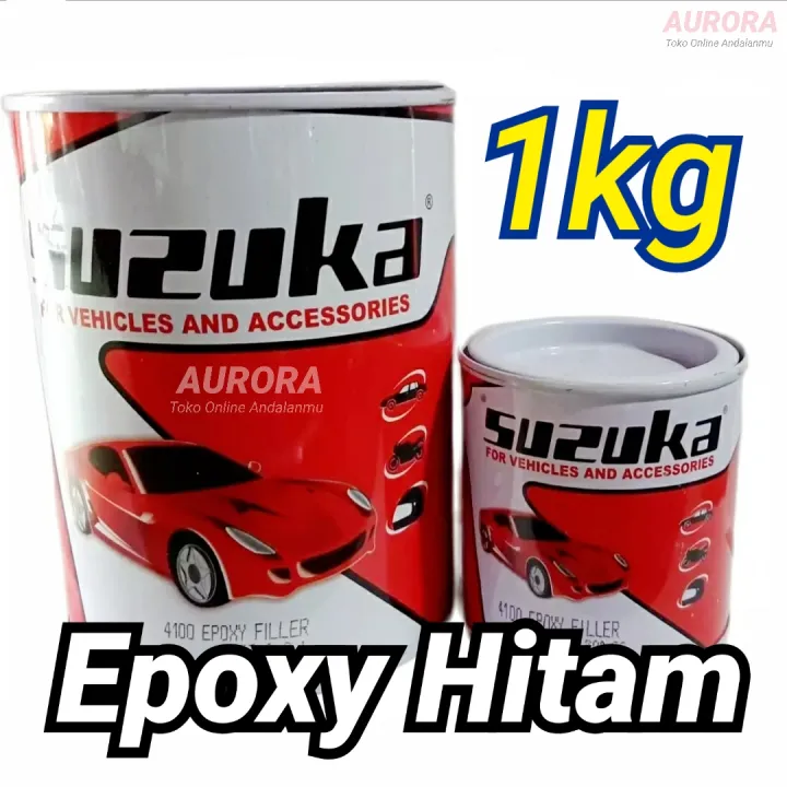 Epoxy Suzuka 1 Kilo Dasaran Epoksi Filler Black Hitam 1 Liter 1Kg ...