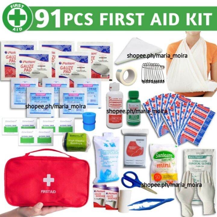 heat sellxuvgea 91 PIECES All Purpose Emergency First Aid Kit Set ...
