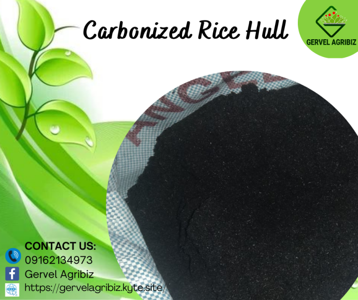 Carbonized Rice Hull (sunog na ipa), 1 kilogram pack, for Ornamental ...