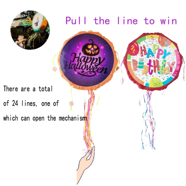 45*45*10cm Pull Pinata Child Birthday Party Candy Smashing Game Toy ...