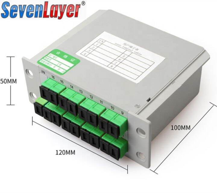 SC APC PLC1X2,1X4, 1X8,1X16 splitter Fiber Optical Box FTTH PLC Splitter box with 1X8 PLC ...