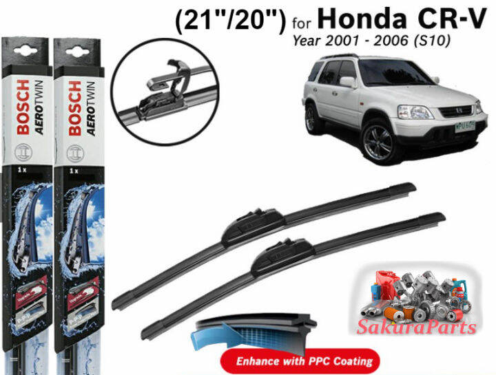 Bosch Aerotwin Retrofit U Hook Wiper Set for Honda CRV / CRV S10 2nd ...
