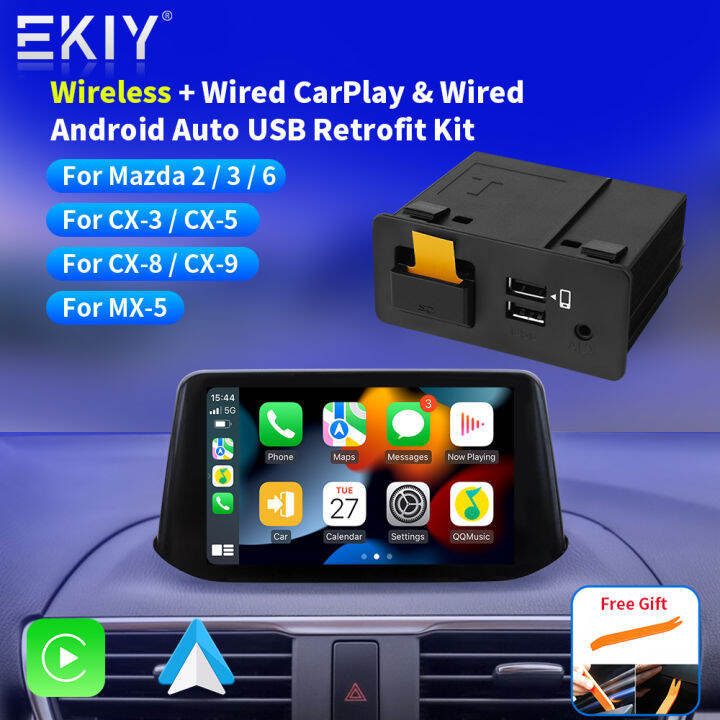 KY MD1ใหม่ Apple CarPlay Android Auto USB Adapter HUB สำหรับ rfit MAZDA ...