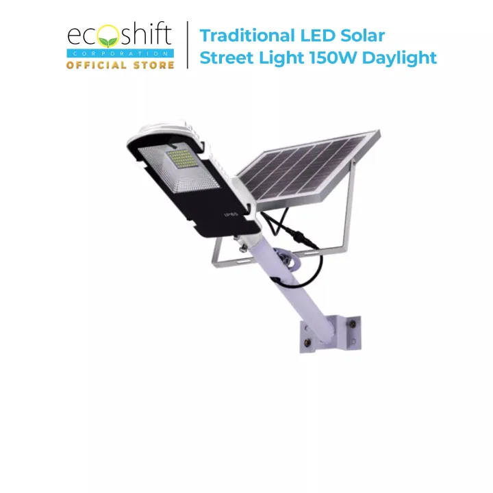EcoShift | Traditional LED Solar Street Light 150W Daylight | Lazada PH