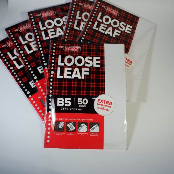 Loose Leaf Big Boss B5 26 Holes bergaris / isi 50 Lembar | Lazada Indonesia