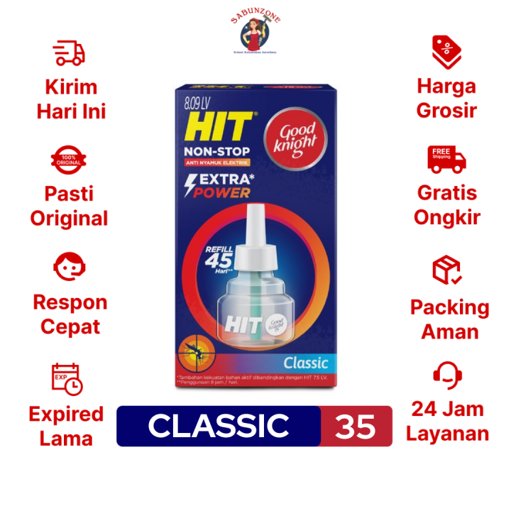 Refill Hit Nonstop Electric Classic 35 ml | Lazada Indonesia