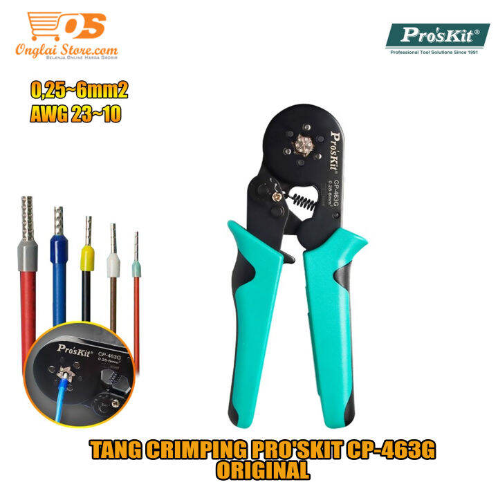 Tang Crimping Proskit CP-463G Wire Ferrule Crimper – Hexagonal Original ...