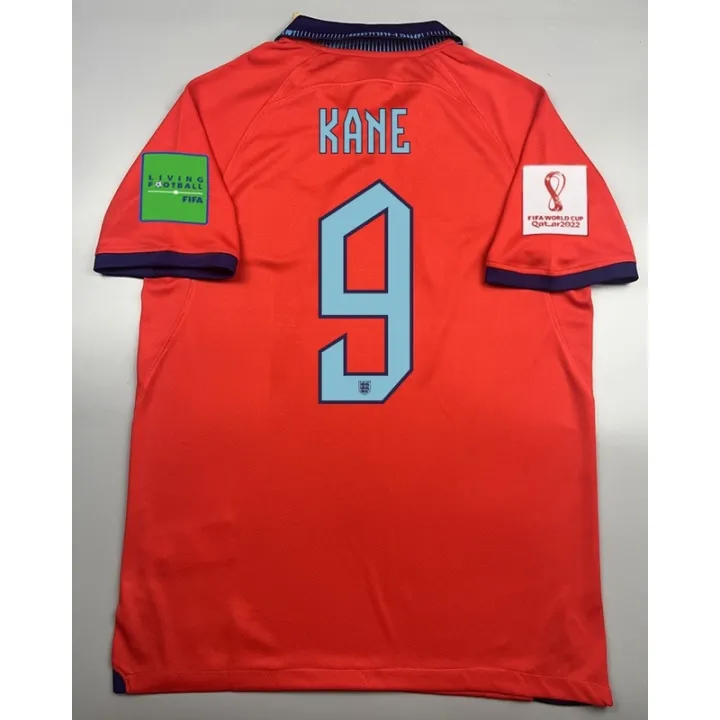 England Away National Team Football Jersey 2022-23 9 KANE Arm World Cup ...