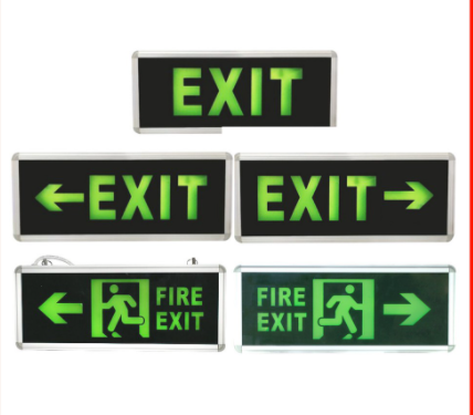 LED Lights Emergency Exit Signs Office Building Restaurant Shop Store ...