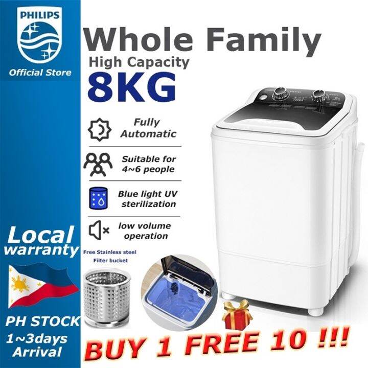 【on hand 】Washing Machine GAOGE 8KG Top Load Fully Automatic Household ...